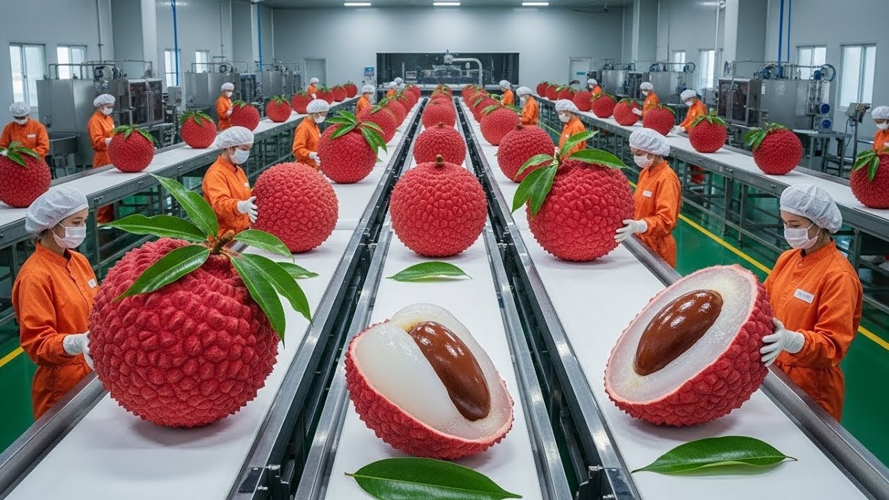 Inside a Modern Lychee Factory From Farm to Delicious Dried Lychees The ...