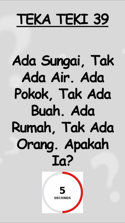 80) KUIZ TEKA TEKI 39 #tekateki #kuiz - YouTube