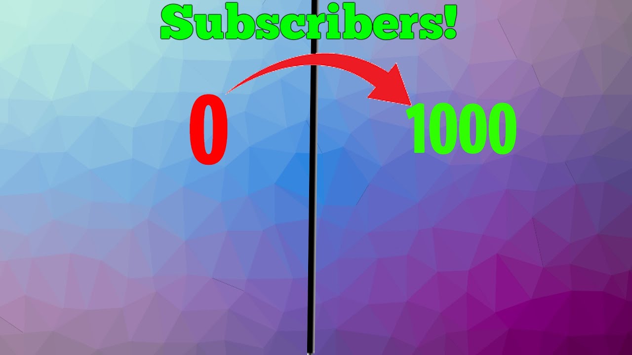 0 Subscribers To 1000 Subscribers... - YouTube