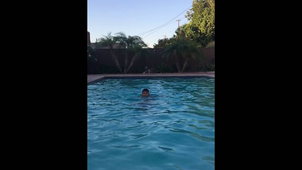 Shoulder stunts in pool (Part 2) - YouTube