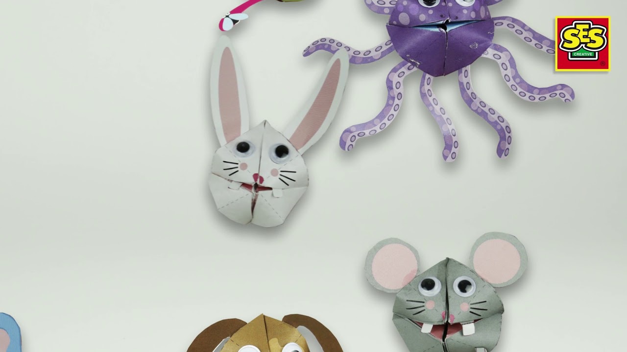 S14920 SES Paper Fortune teller animals - YouTube