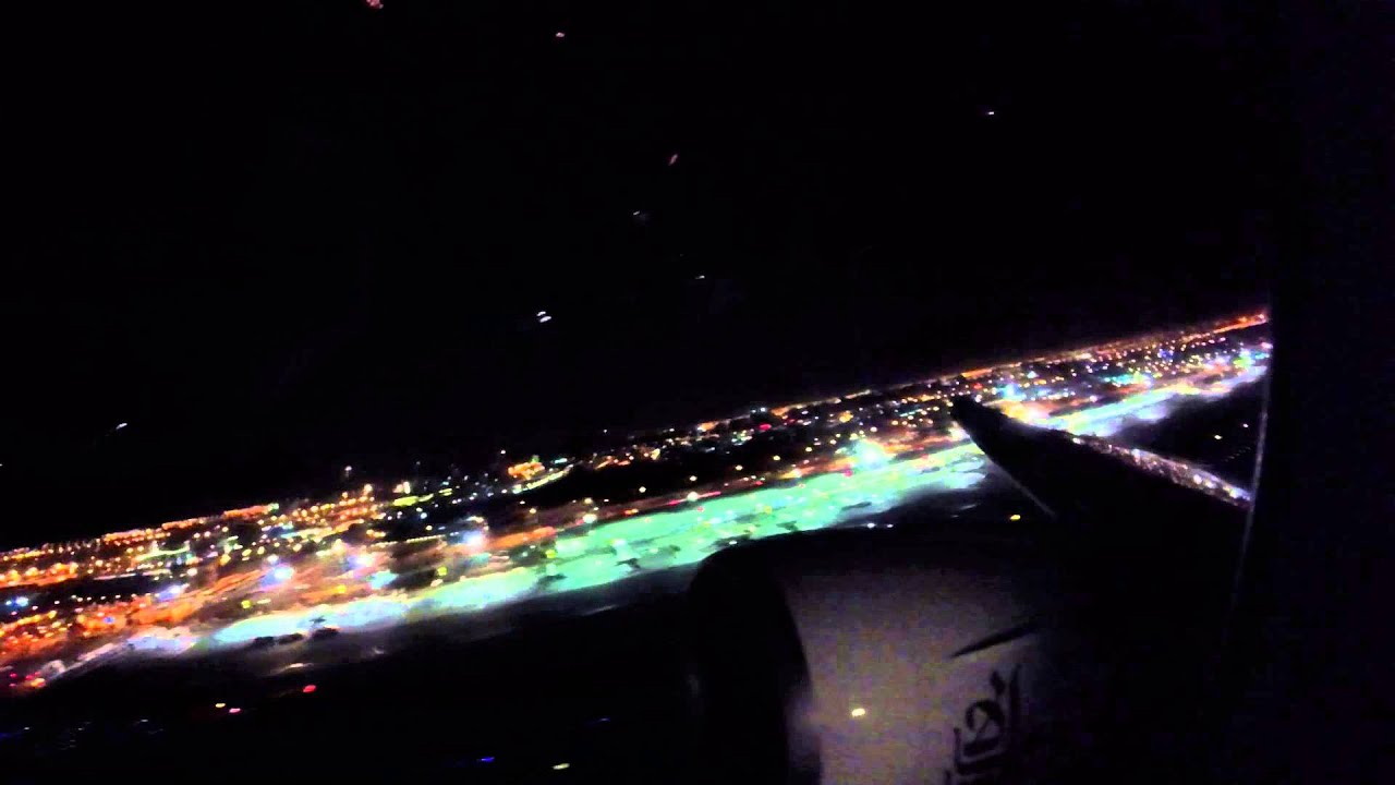 Emirates Boeing 777-31HER [A6-ENH] Takeoff at night Dubai [GoPro] - YouTube