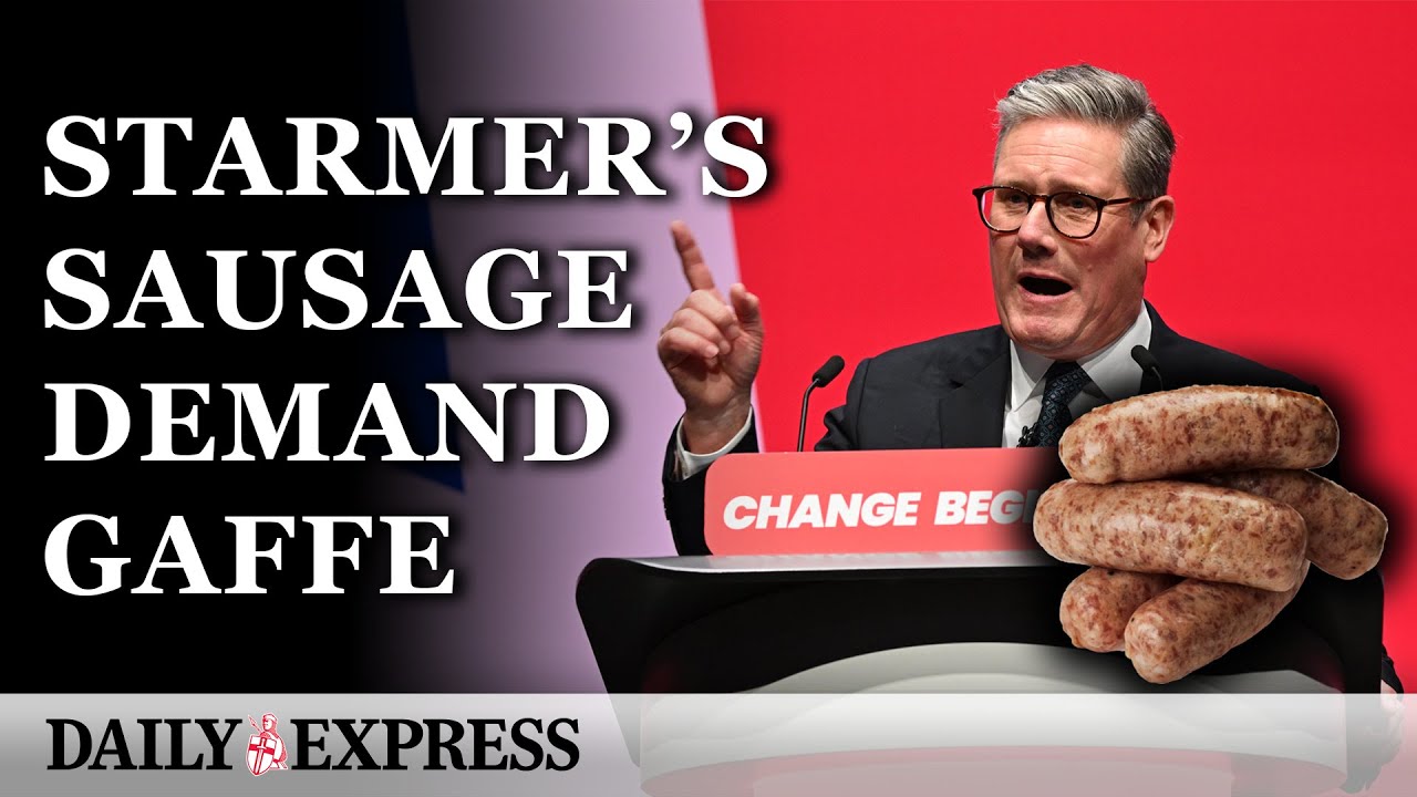 'Return of the SAUSAGES!' | Starmer's awkward gaffe at Labour ...