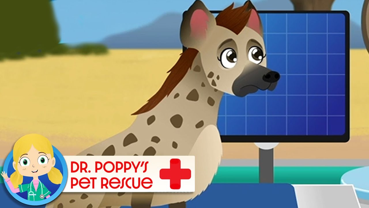 Issa the Hyena | Doctor Poppy - Animals For Kids | Cartoon Animals ...
