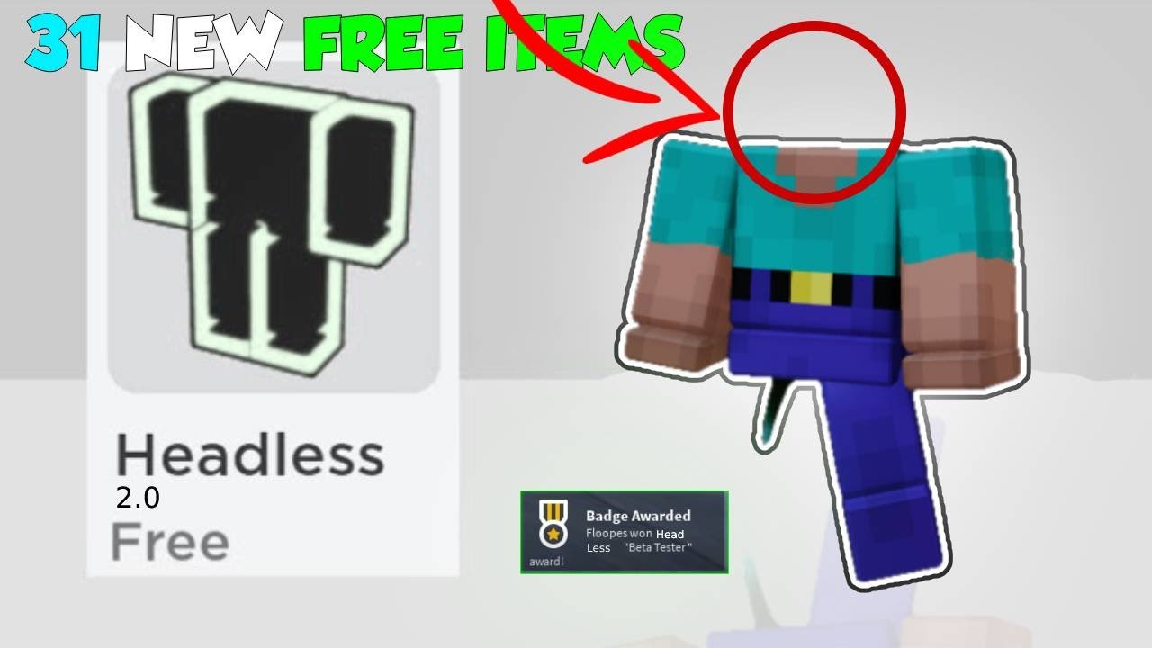 OMG! GET 30+ ITEMS & FREE ROBUX NOW! (HEADLESS?) - YouTube