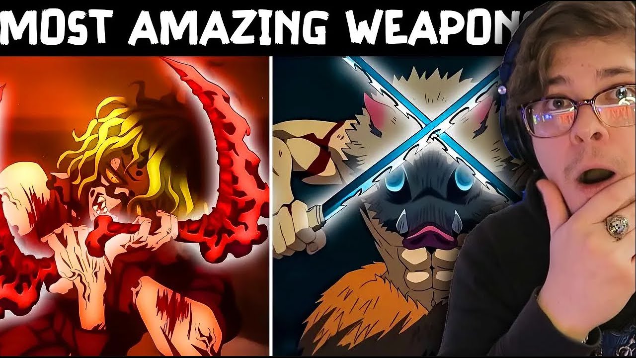 9 Of The Most AMAZING Weapons in Demon Slayer Reaction - YouTube