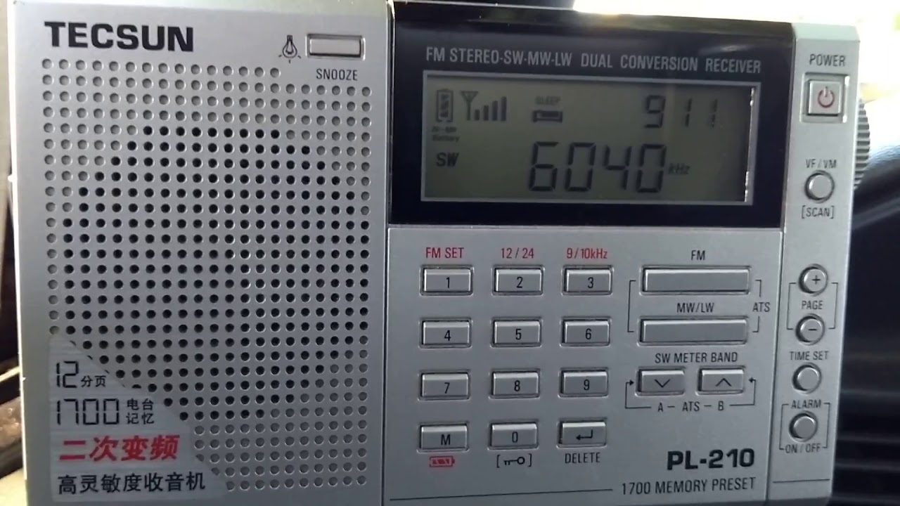 Rádio Evangelizar - 6040 kHz (Ondas Curtas) - TECSUN PL-210 - YouTube