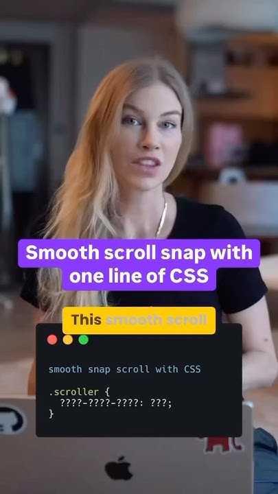 Smooth scroll snap with 1 line of CSS - YouTube