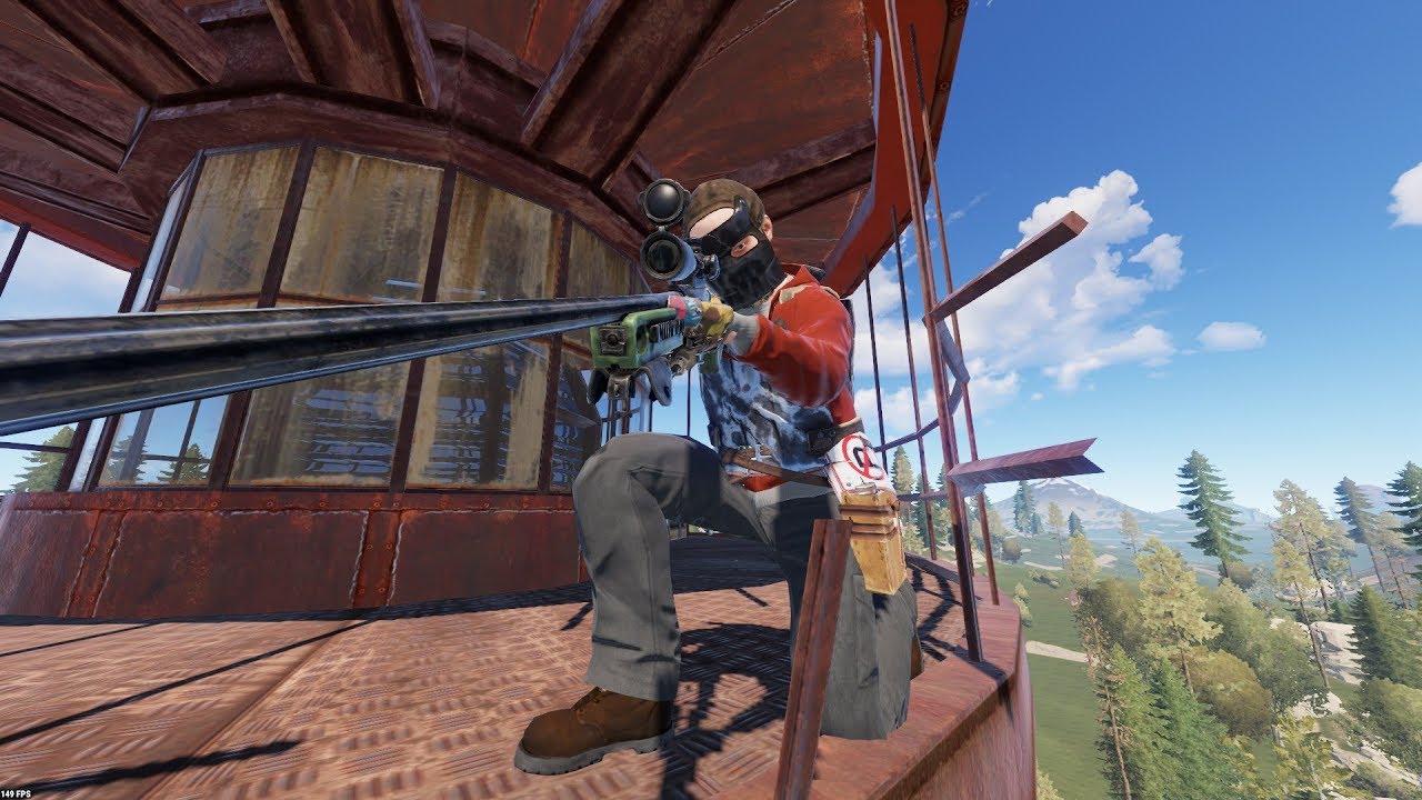 RUST - SNIPER IN THE TOWER - YouTube