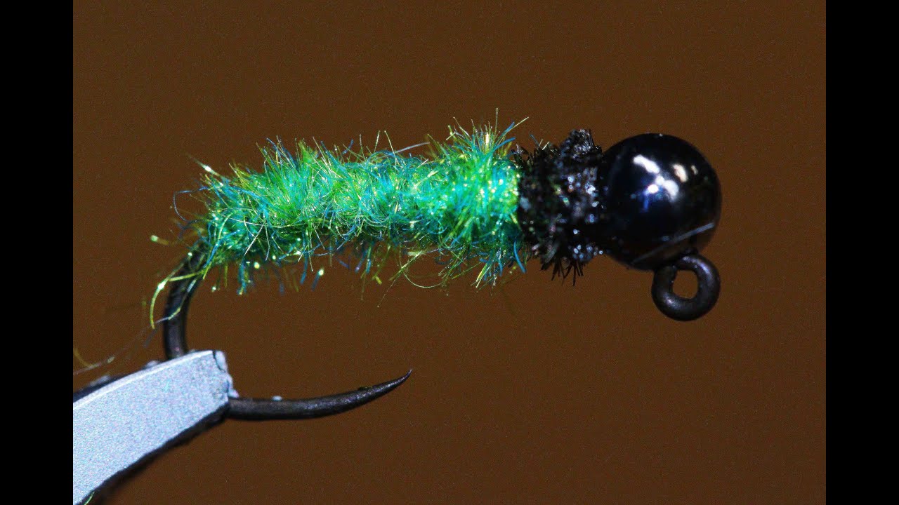Czech Nymph Style Green Caddis Worm - YouTube