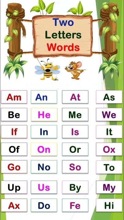 Two letter words in English |2 letter words|two letters words | english ...
