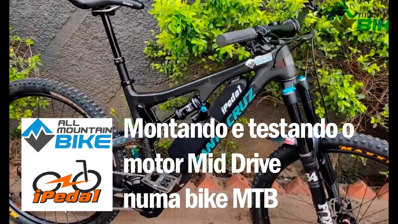 Montando e testando o motor Mid Drive numa bike MTB - YouTube
