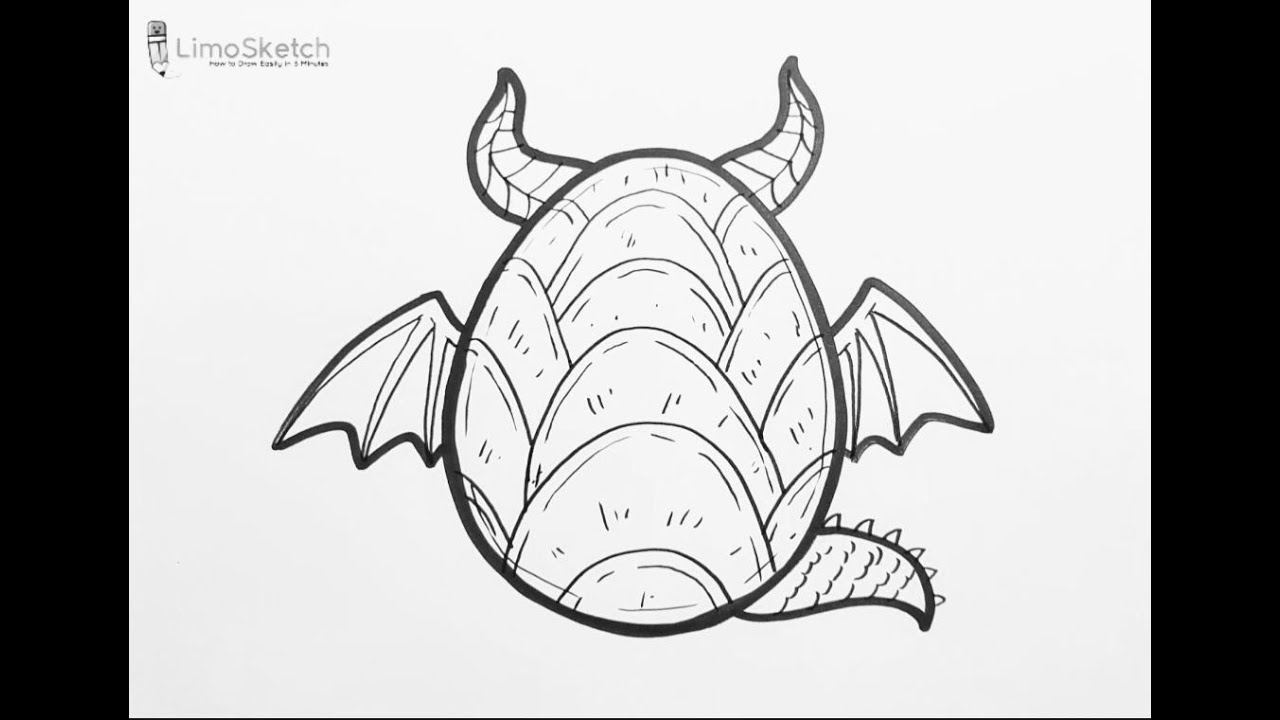 HOW TO DRAWING DRAGON EASTER EGG - YouTube