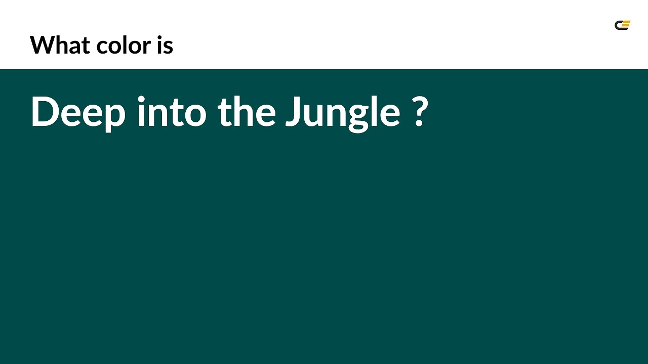 Deep into the Jungle #004b49 hex color - Green color - Warm color ...