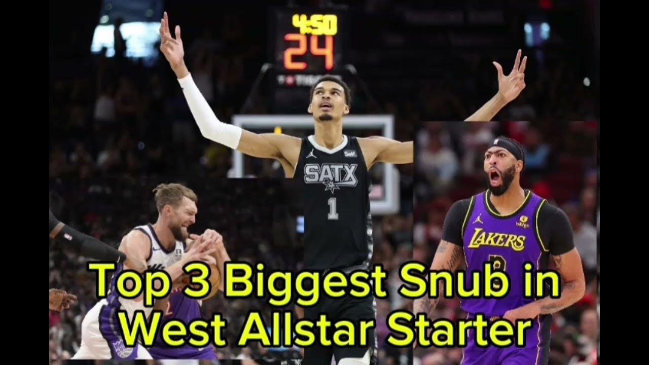 Top 3 NBA biggest snub in Western Conference All-star starter ( LeBron, Curry, Duran, SGA ...