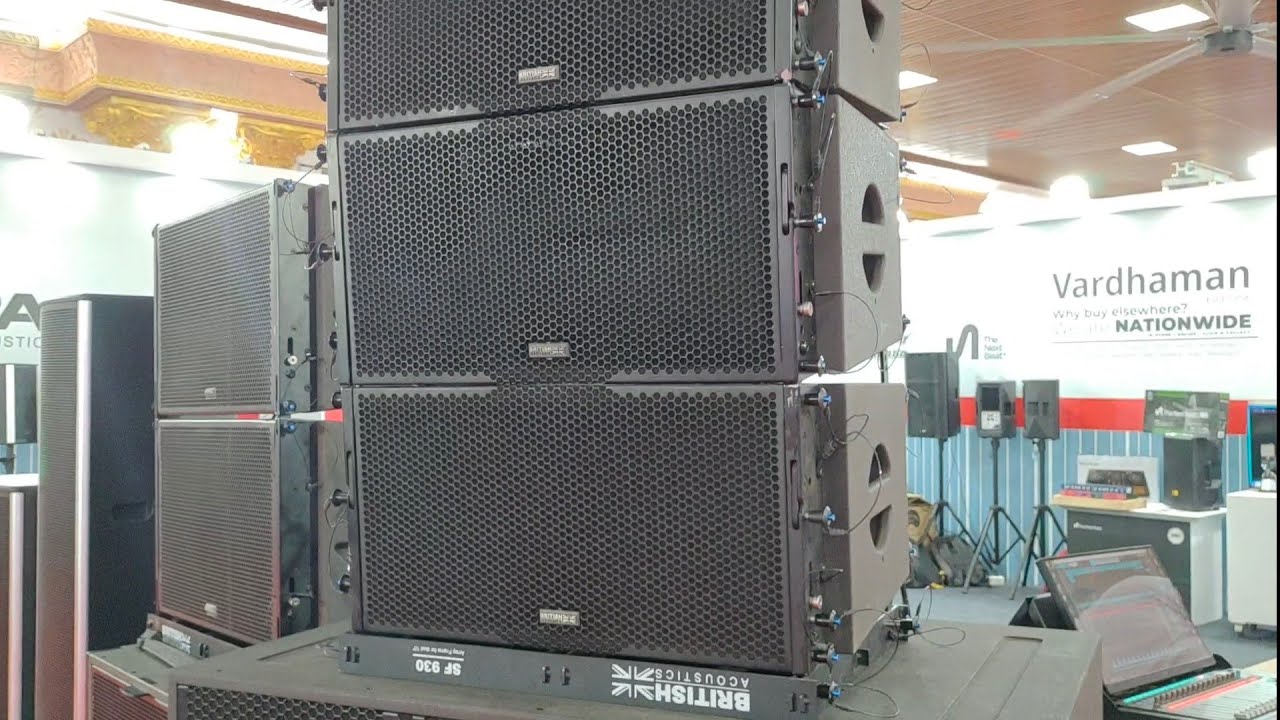 British Acoustics sound system demo at sound and light expo Bangalore ...