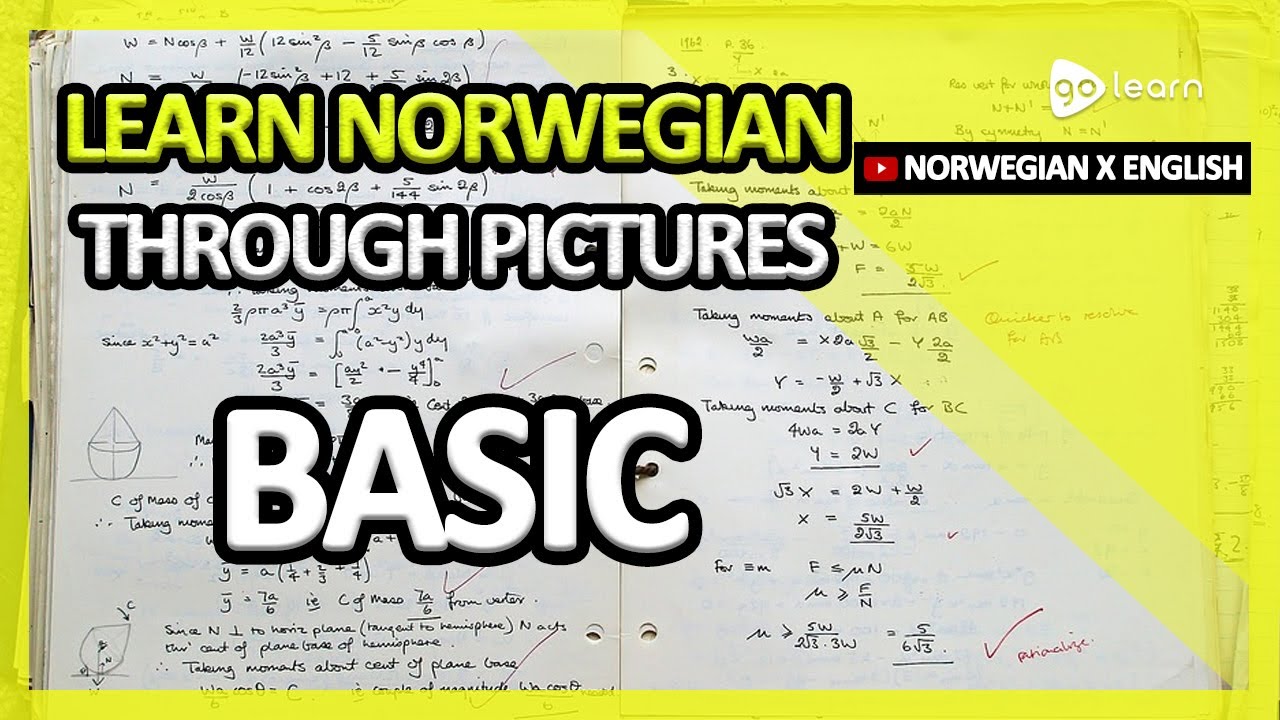 Learn Norwegian Through Pictures |Norwegian Vocabulary Basic | Golearn ...