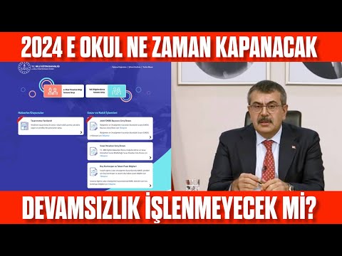 E okul ne zaman kapanacak 2024 / Devamsızlık alınmayacak mı?