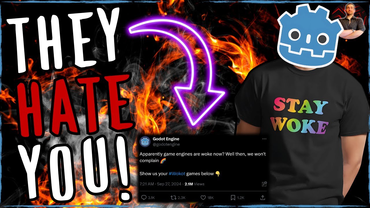 WOKE Community Manager KILLS Godot Game Engine in ONE Tweet! - YouTube