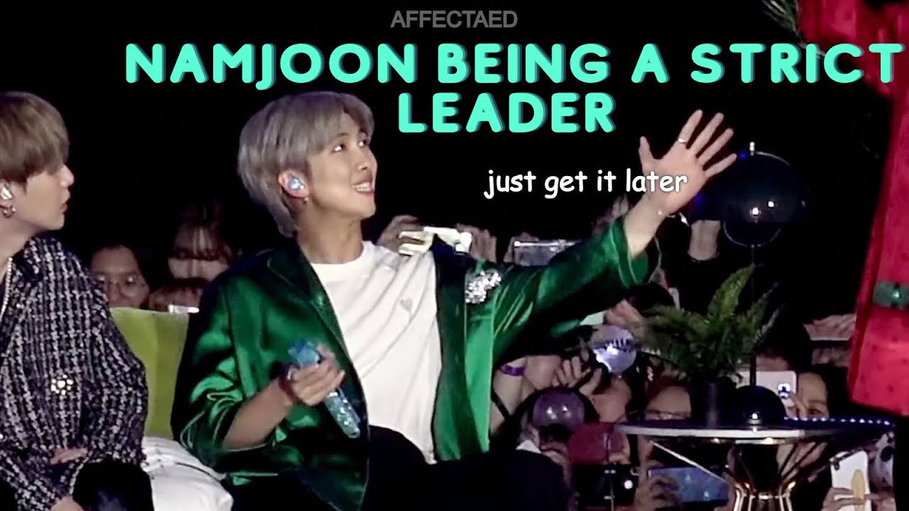 NAMJOON being a strict leader REACTION - YouTube