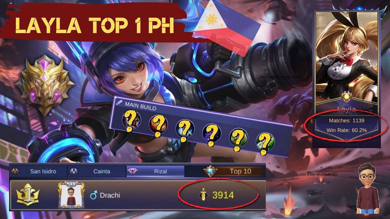 TOP 1 LAYLA PHILIPPINES (3900 MMR) - YouTube