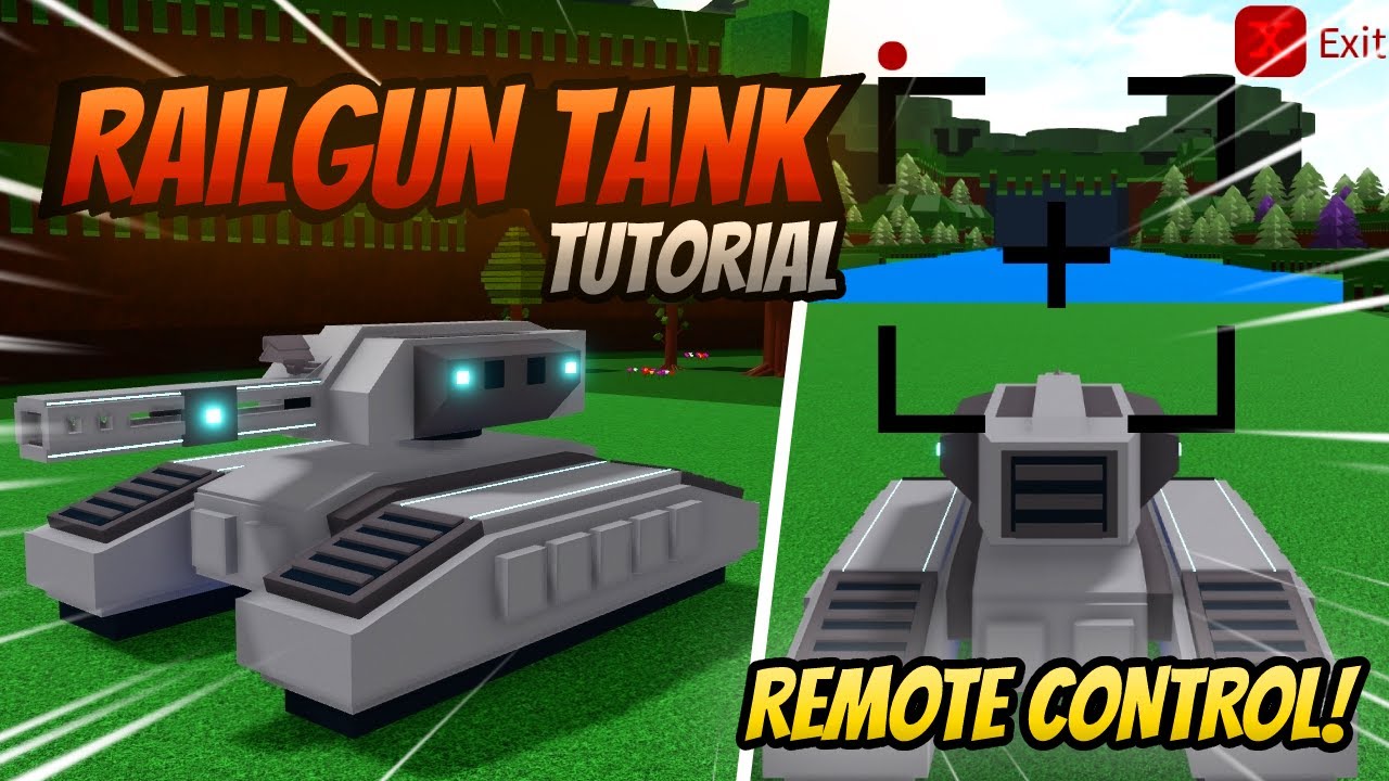 Remote Control Railgun Tank!! Tutorial - Build a Boat For Treasure ...
