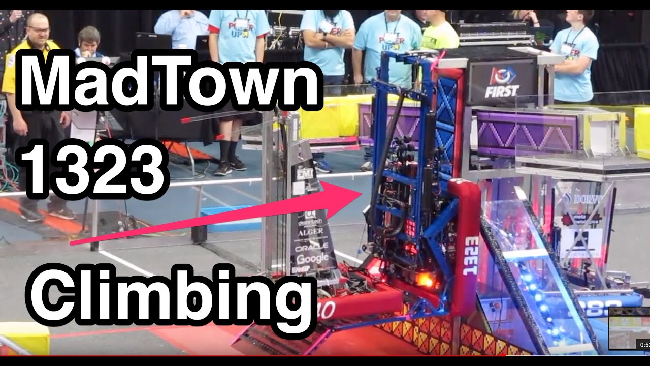 MadTown 1323 Climbing - FIRST FRC Sacramento Regional 2018 - YouTube