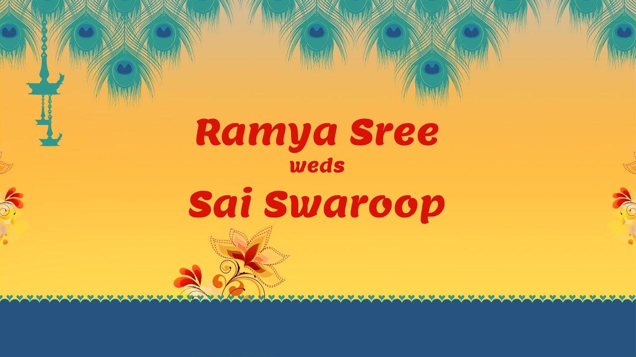 Ramya Sree weds Sai Swaroop - YouTube