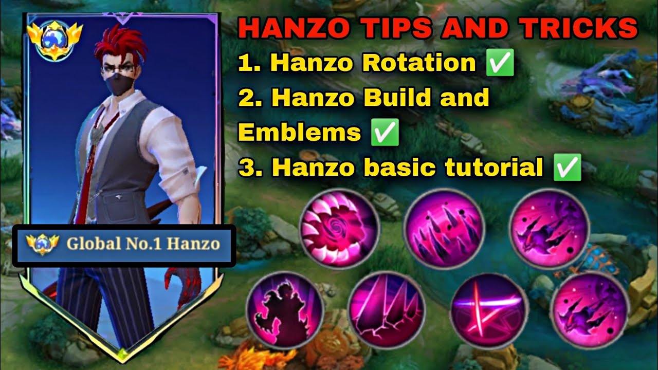 NEW HANZO TIPS AND TRICKS 2024 ( how pro hanzo rotates) - MLBB - YouTube