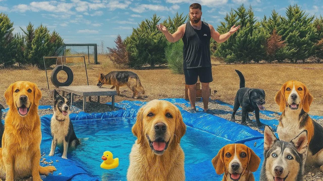 I Made an Awesome Pool Just for the Dogs! - YouTube