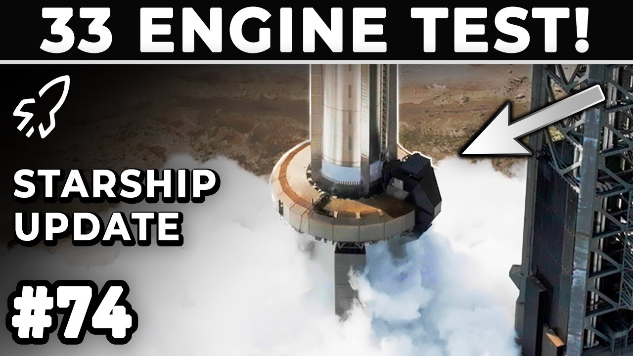SpaceX Conducts Test of Booster 9's 33 Raptor 2 Engines! - Starbase ...