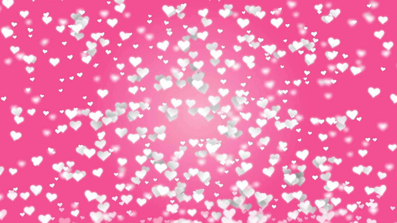 4K Valentine's Day Motion Background || FREE DOWNLOAD || White Hearts ...