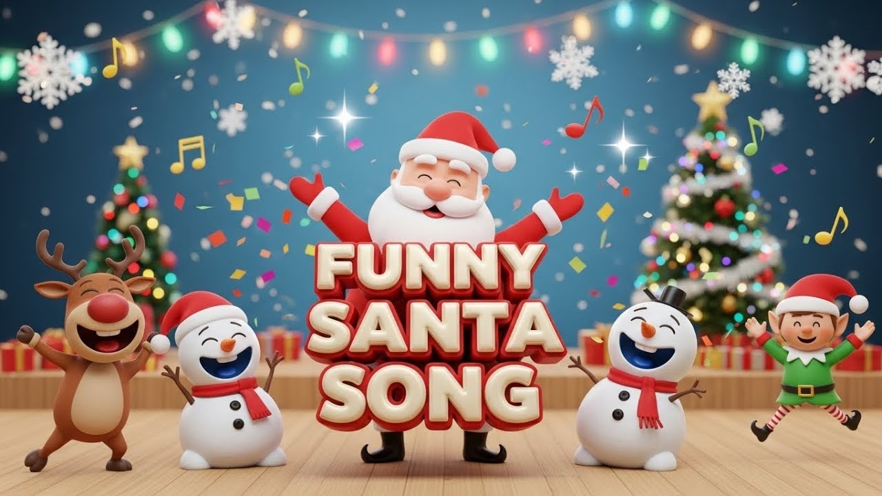 Funny Santa Song 🎅😂🎶 | Silly Christmas Song for Kids! 🎵 - YouTube