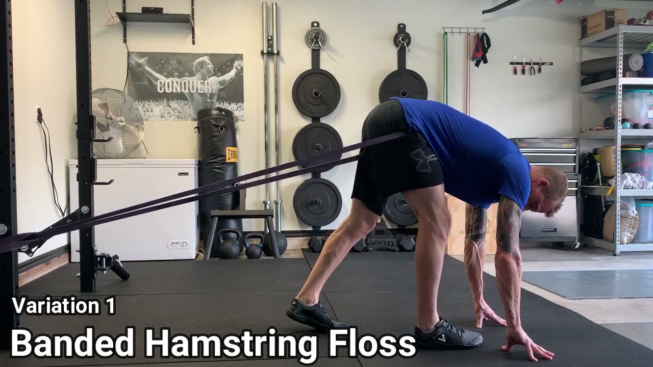 Banded Hamstring Floss - YouTube