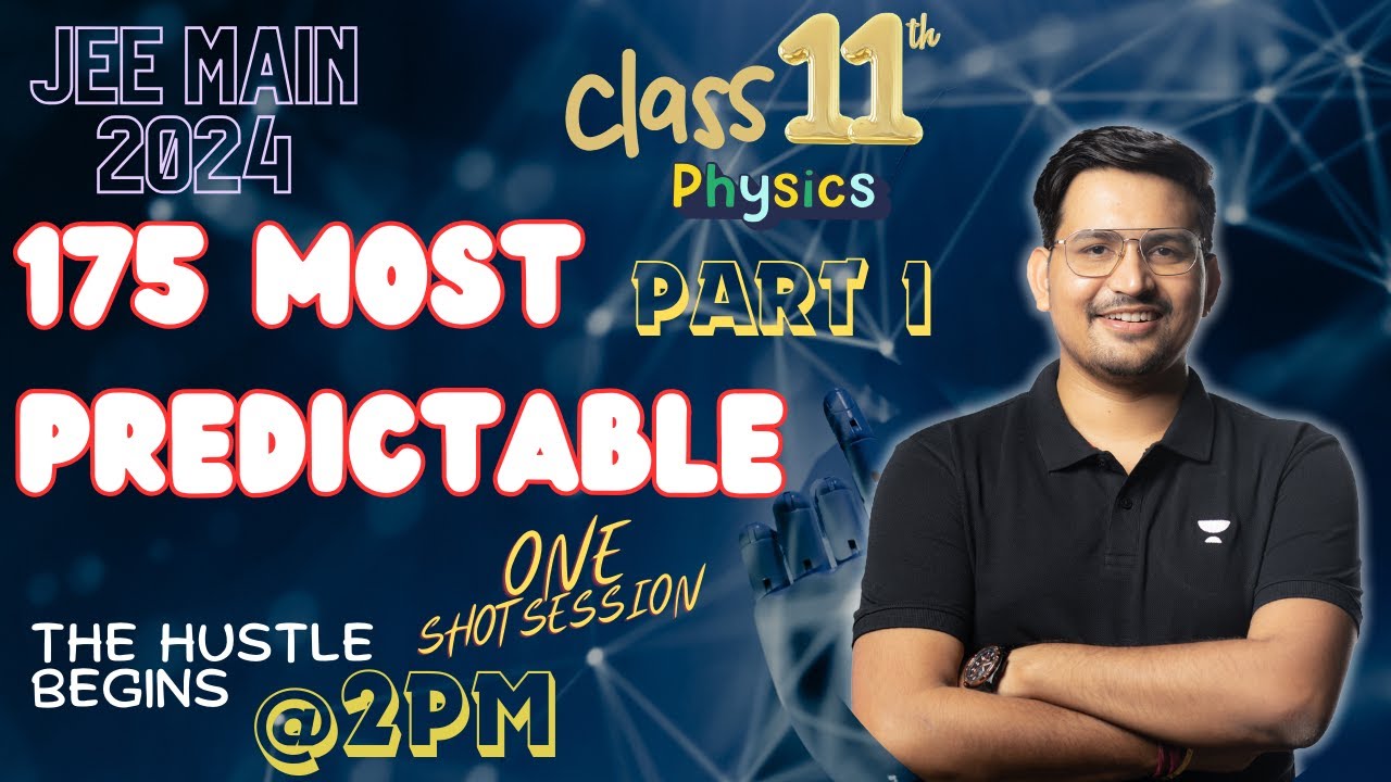 175 Most Predictable Question | Physics | JEE Main 2024 | RY Sir | JEE ...