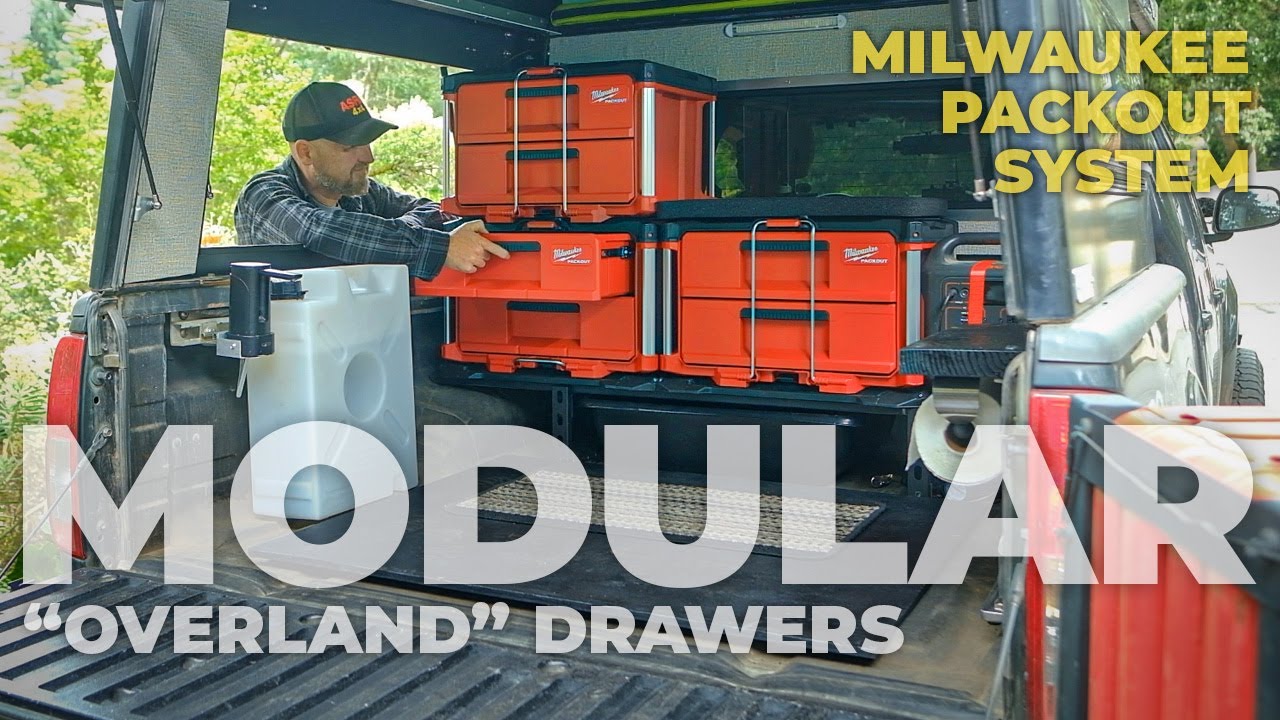 Sturdy but removable WOOD-FREE drawers for my truck camper overland ...