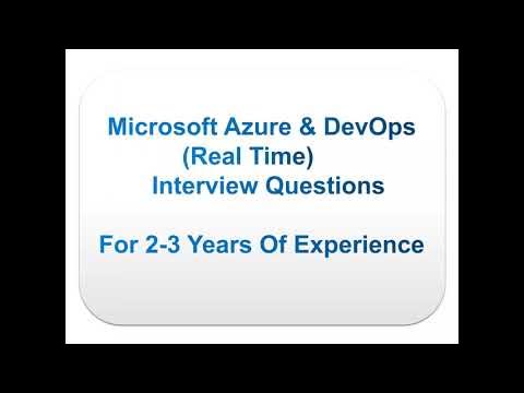 100 real time Microsoft Azure & DevOps interview questions for 2-3 yr ...