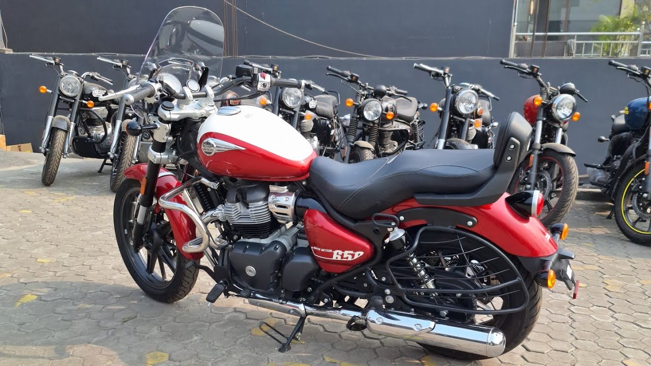Royal Enfield Super Meteor 650 ️🧡 Celestial Red ️🧡 #royalenfield # ...