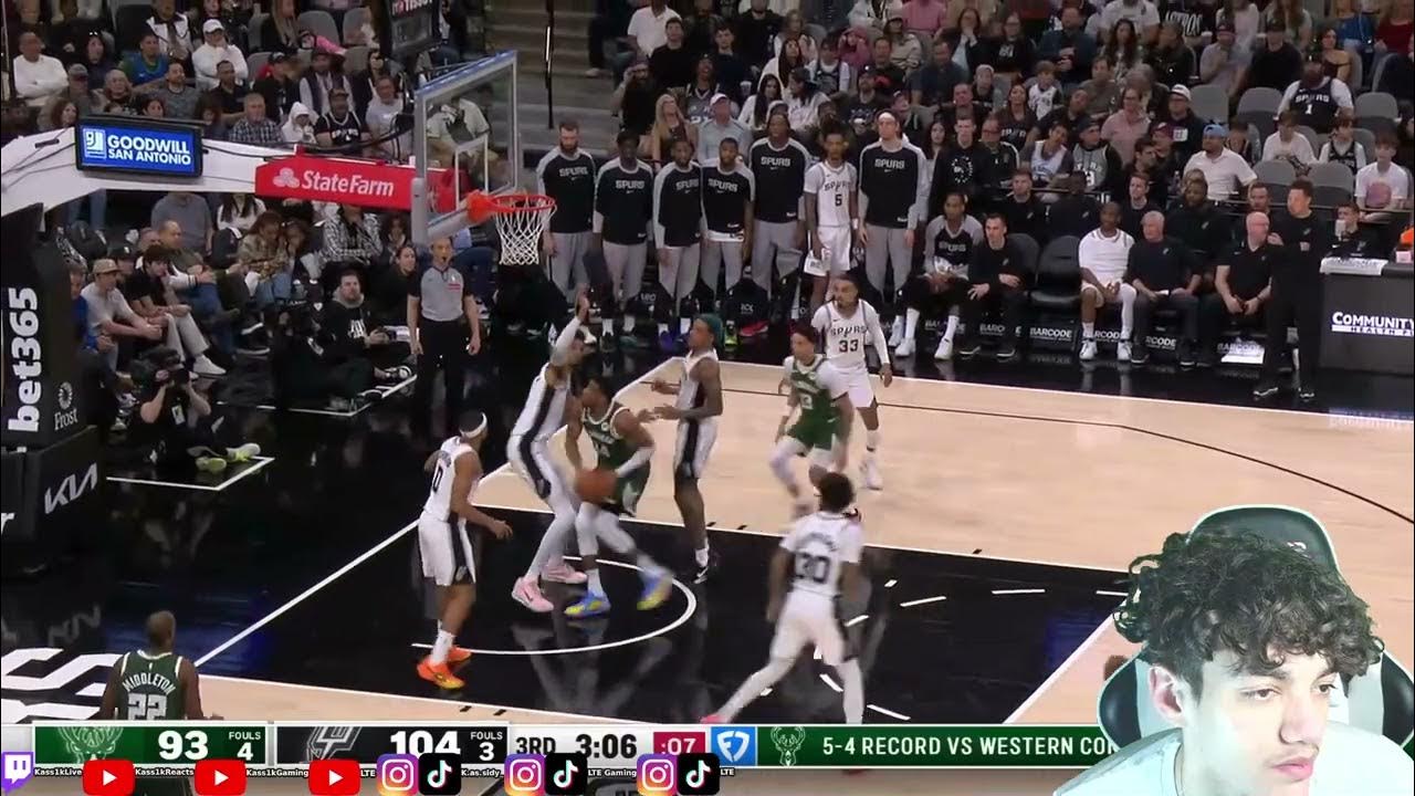 Reacting to BUCKS at SPURS | FULL GAME HIGHLIGHTS | January 31, 2025 - YouTube