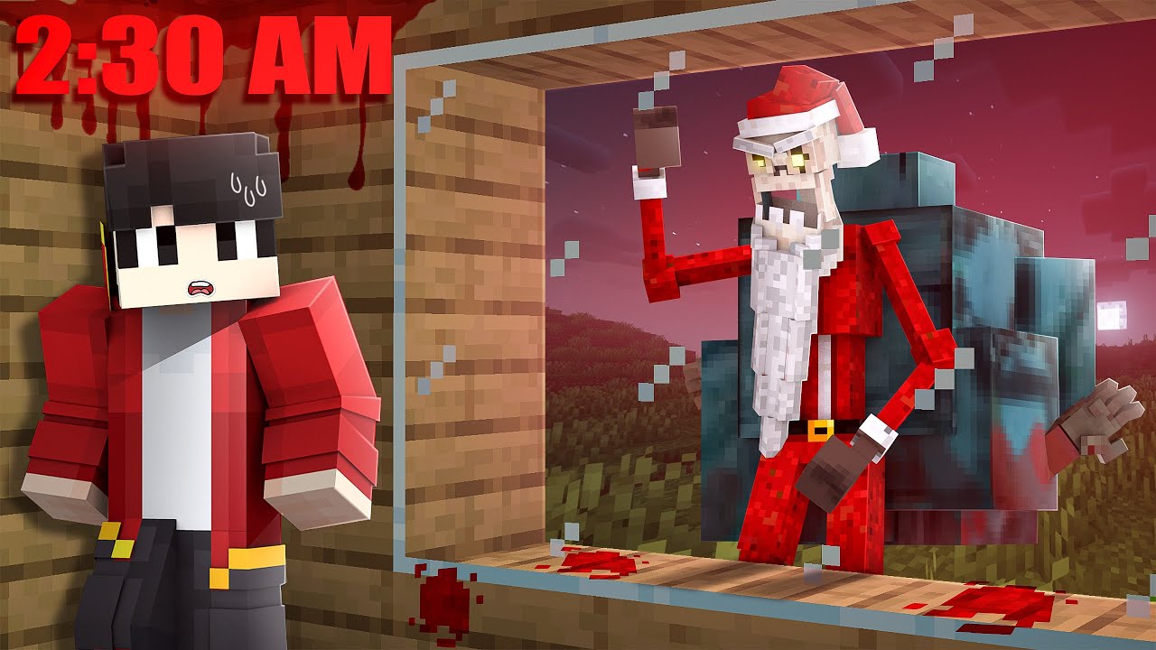 Minecraft's Newest Horror Mod is Always Stalking You... Santa Dweller ...