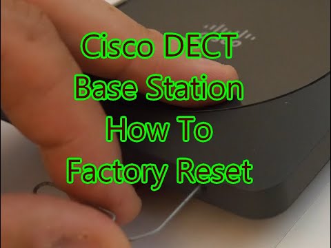 How reset a Cisco DECT Base Station to factory defaults - YouTube