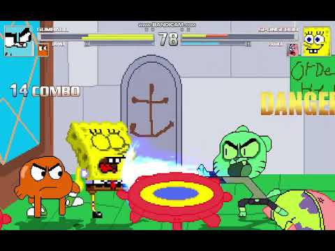 MUGEN REQUEST gumball and darwin VS spongebob and patrick