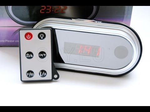 Full HD camera in a desktop clock - SPY.EU - YouTube