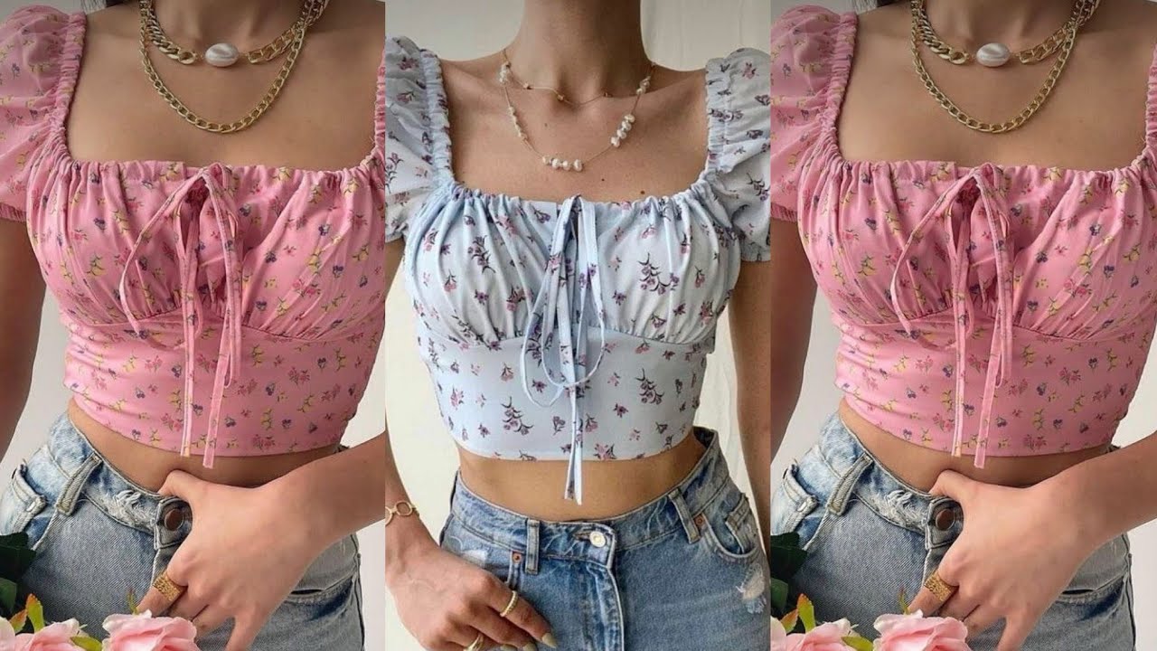 How To Draft A Milkmaid Crop Top Pattern/Beginner friendly #milkmaid ...