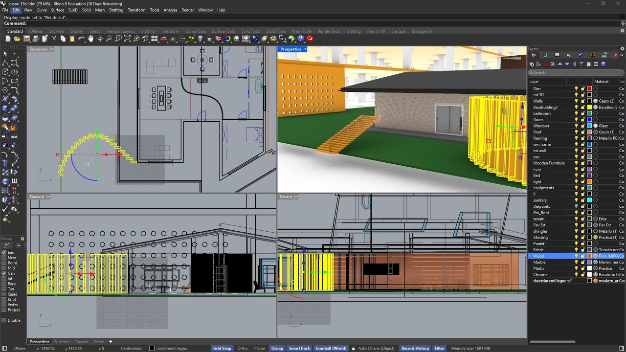 DESIGN & ARCH - Lesson 13 - Refine, Chamfer, Fillet, Array, Sweep ...