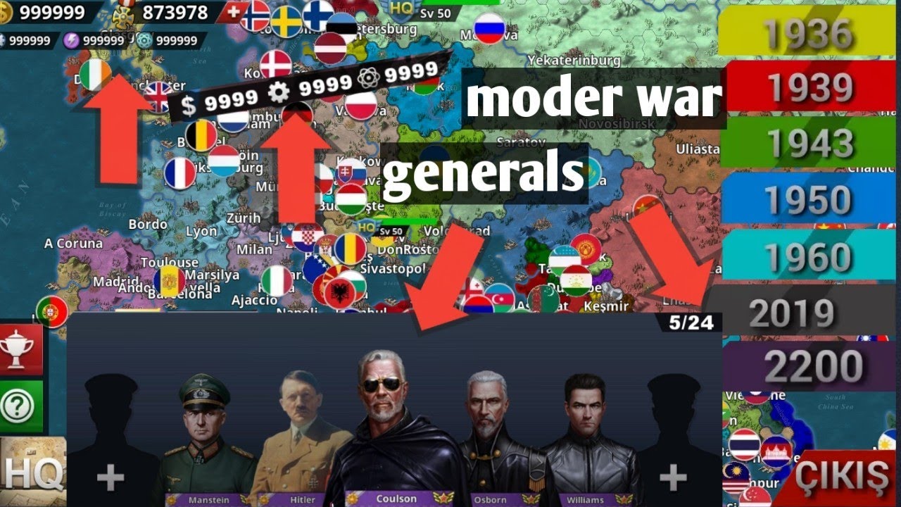 World conqueror 4 MOD (unlocked generals, lots of resources, medals ...