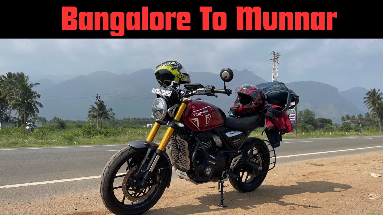 Triumph Speed 400. Bangalore to Munnar bike ride. 570+ km ride with pillion. #triumph #motovlog ...