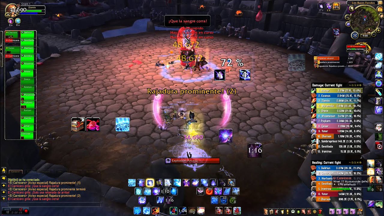 Arcane mage @ Butcher normal - YouTube