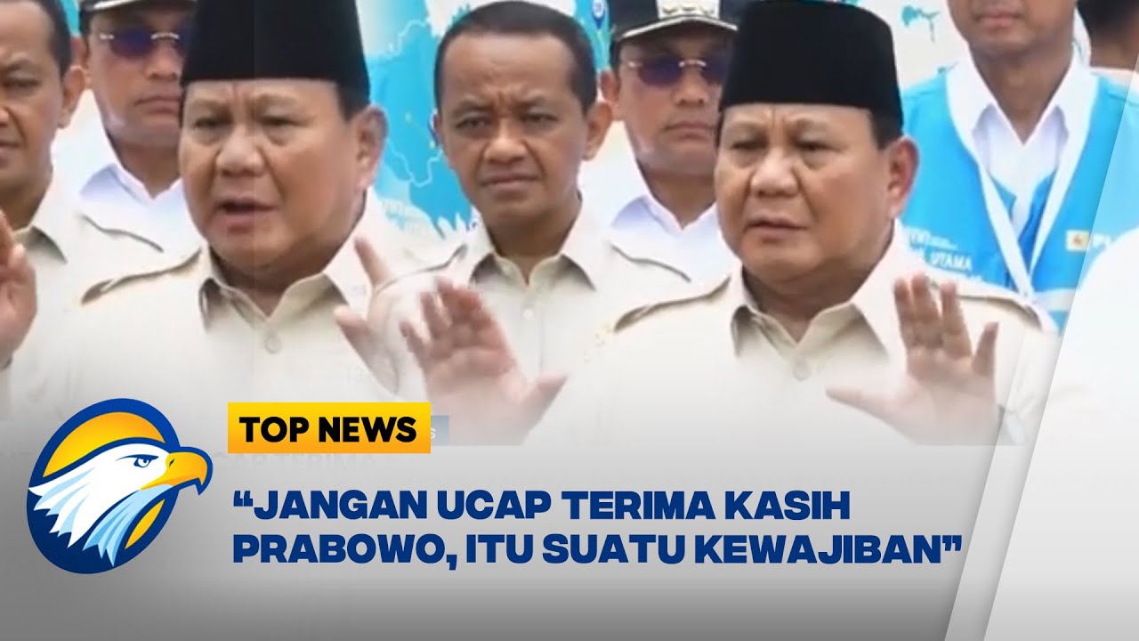 Top Topic - Prabowo Minta jangan Ucap 'Terima Kasih Prabowo' soal Makan Bergizi Gratis - YouTube