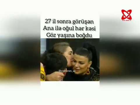 27 ILLIK HƏSRƏTƏ SON QOYULDU  ANA EVLADINA QOVUŞMA ANI